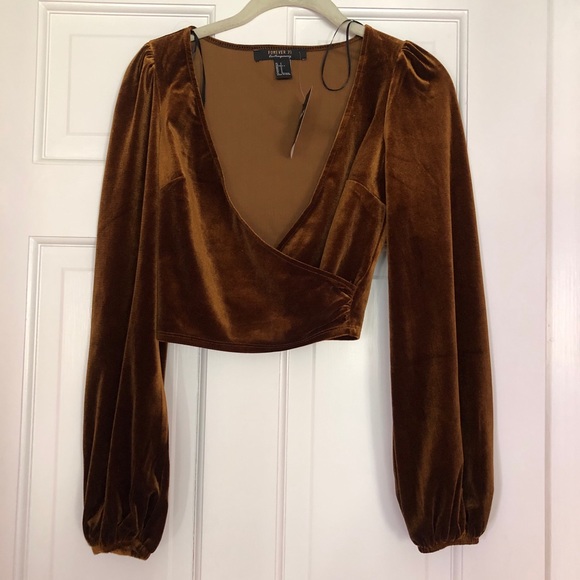 Forever 21 | Tops | Deep Mustard Gold Crop Size Small Nwt | Poshmark